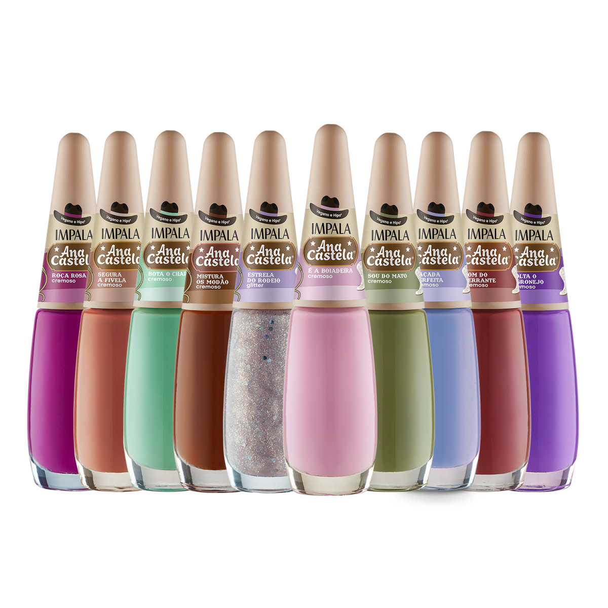 Coleção 10 Esmaltes Impala Ana Castela