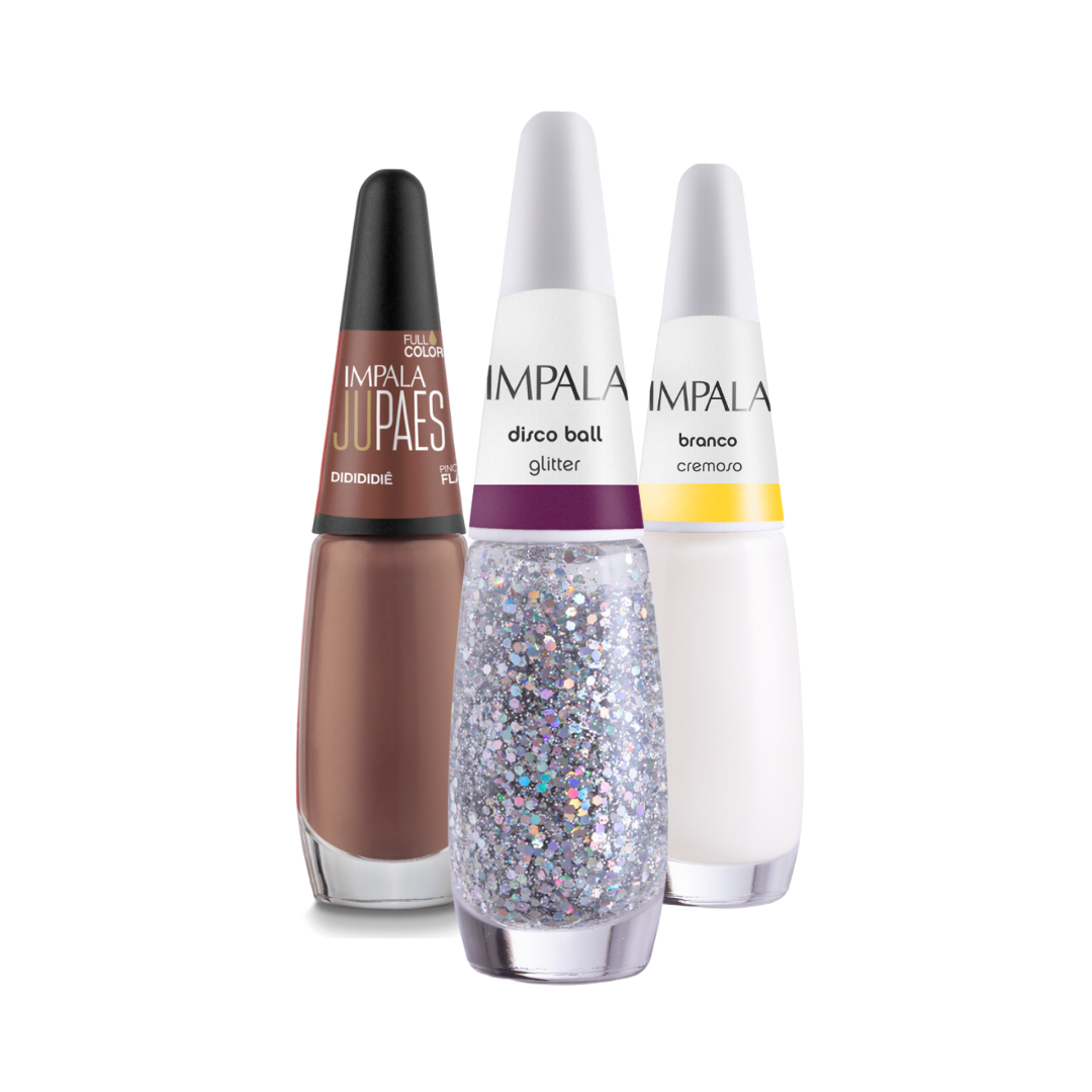 Kit Esmaltes Impala Para usar no Ano Novo