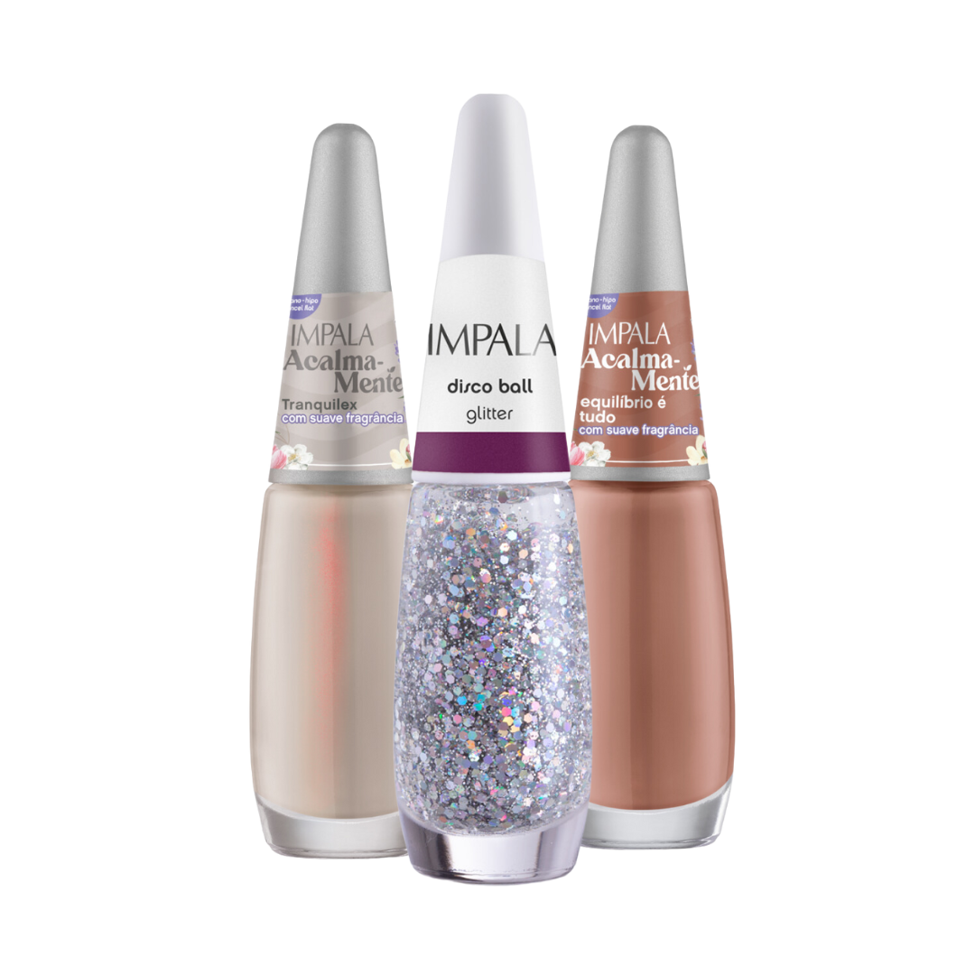 Kit Esmaltes Impala festas fim de ano
