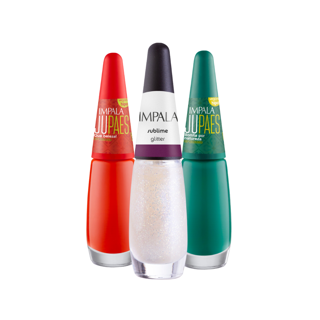 Kit Esmaltes Impala Para as Festas