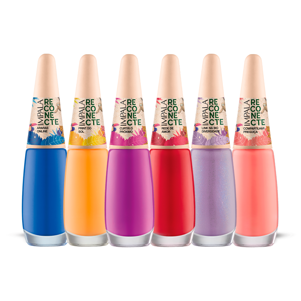Kit 6 Esmaltes Impala Coleção Reconecte