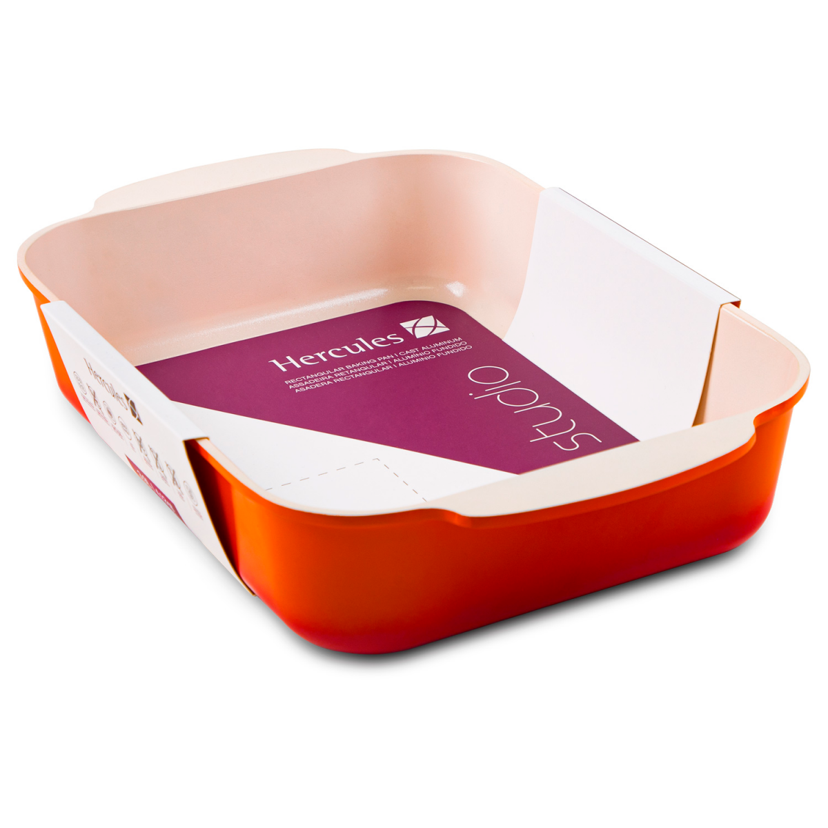 Assadeira Studio Hercules 35x24cm Retangular Laranja PA9000-A35L