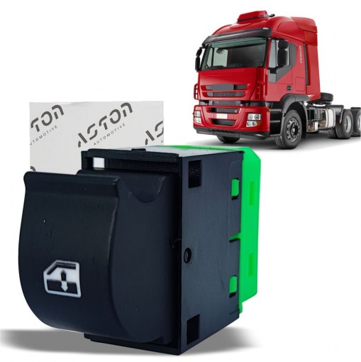 Botão Interruptor Vidro Elétrico Le Iveco Stralis 504266993AST01031 GTS ...