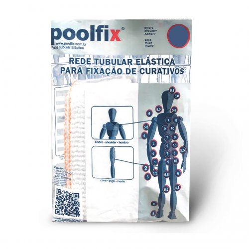 Rede Tubular Elástica para Fixação de Curativos - Poolfix