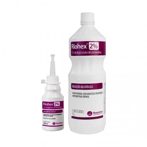 Riohex Clorexidina Alcoólico (2%) – RioQuímica | Isaclin