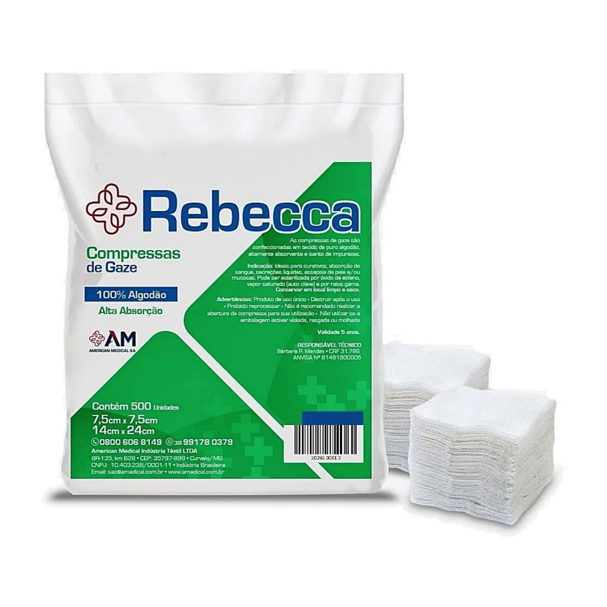 Compressa de Gaze Rebecca - American Medical | Isaclin