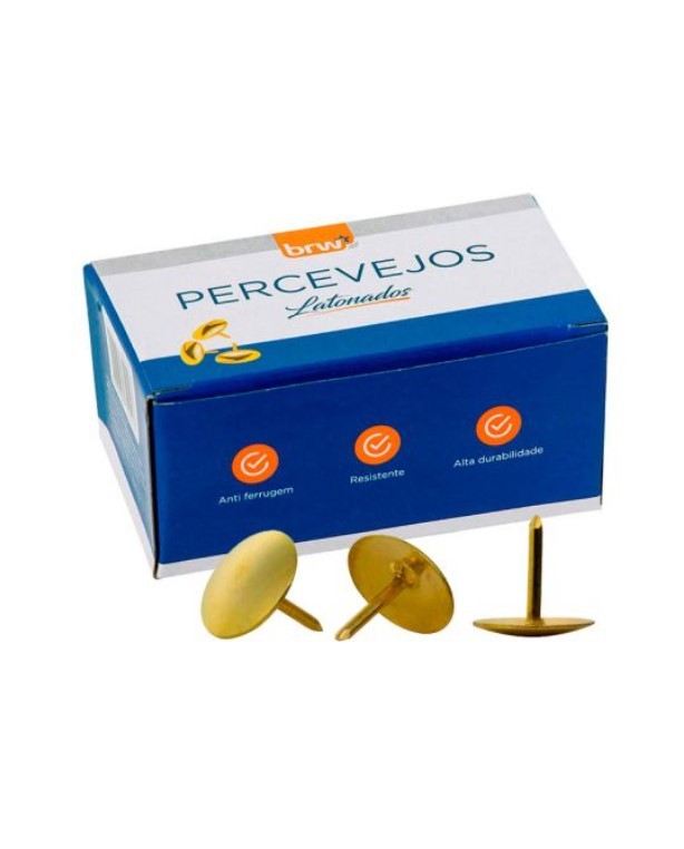 Percevejo Latonado C/100 BRW - Juliplast