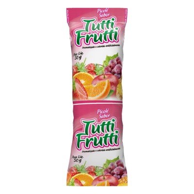 Embalagem Picolé Sabor Tutti-Frutti - 290 Unidades