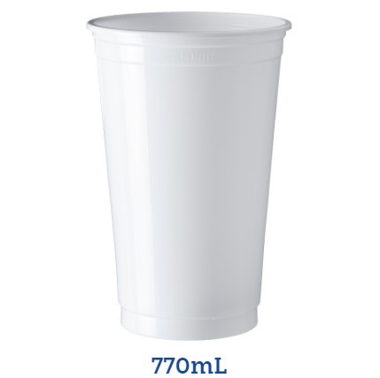 Copo Descartável Transparente 770ml - 30 Unidades - Cristalcopo