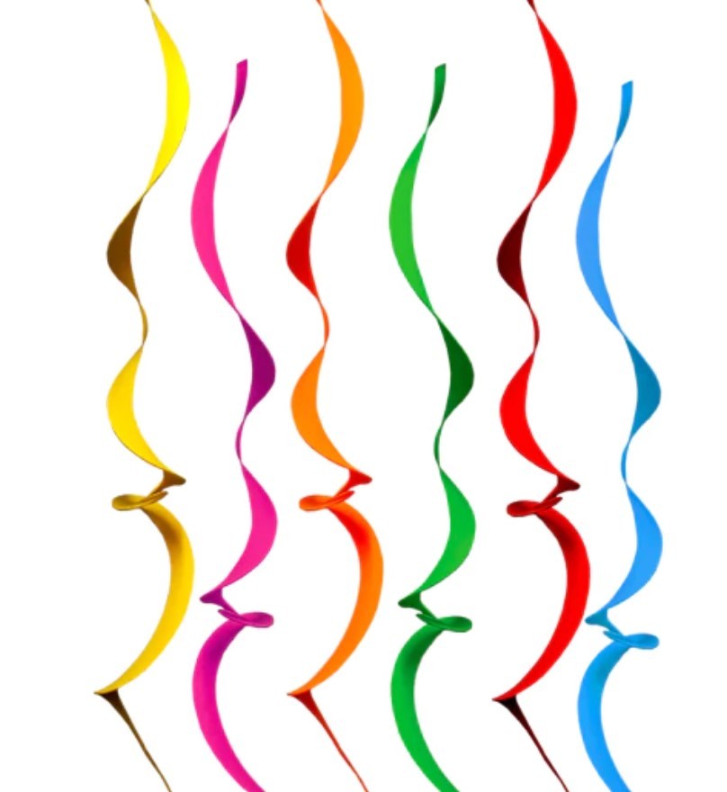 Serpentina Carnaval Glitter Colorida c/ Pen - Juliplast