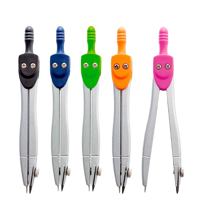 Compasso Escolar Blister Cores UN Sortido - Juliplast