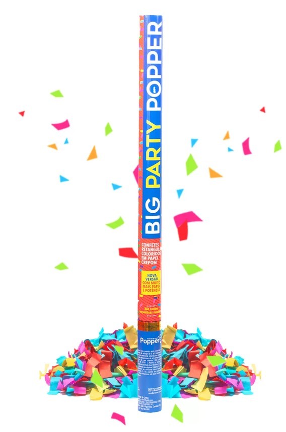 Lança Confete Big Party Popper 80cm - Juliplast