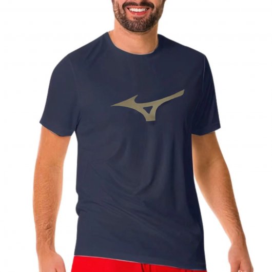 Camiseta Mizuno Run Spark - masculino - azul noite+dourado, Mizuno ... Camiseta Mizuno Run Spark - masculino - azul noite+dourado, Mizuno ...