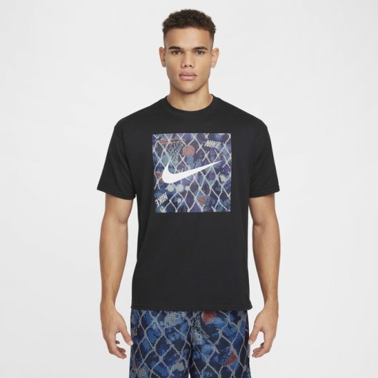 Camiseta Nike Tee M90 Prm 2 - masculino - preto e azul claro, Nike ...