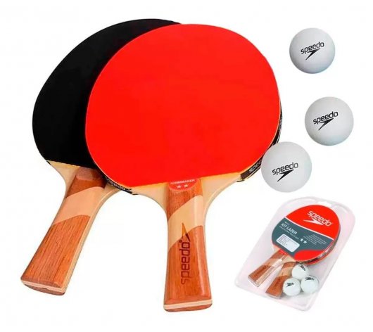 Kit Ping Pong Speedo - unissex - vermelho e preto, Speedo, Ping Pong ...