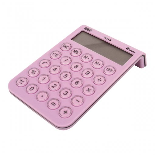 Calculadora de Mesa 8 Dígitos Pequena TC13 Roxa