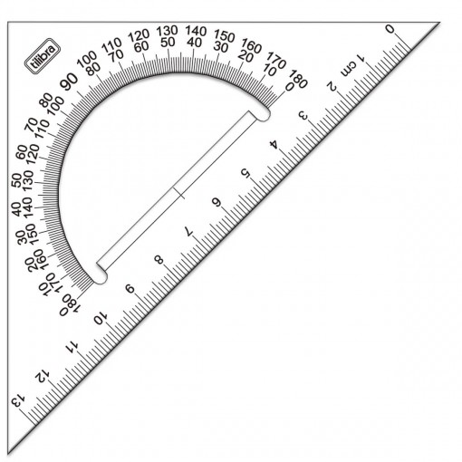 Esquadro Escolar N.16 45 Graus Académie