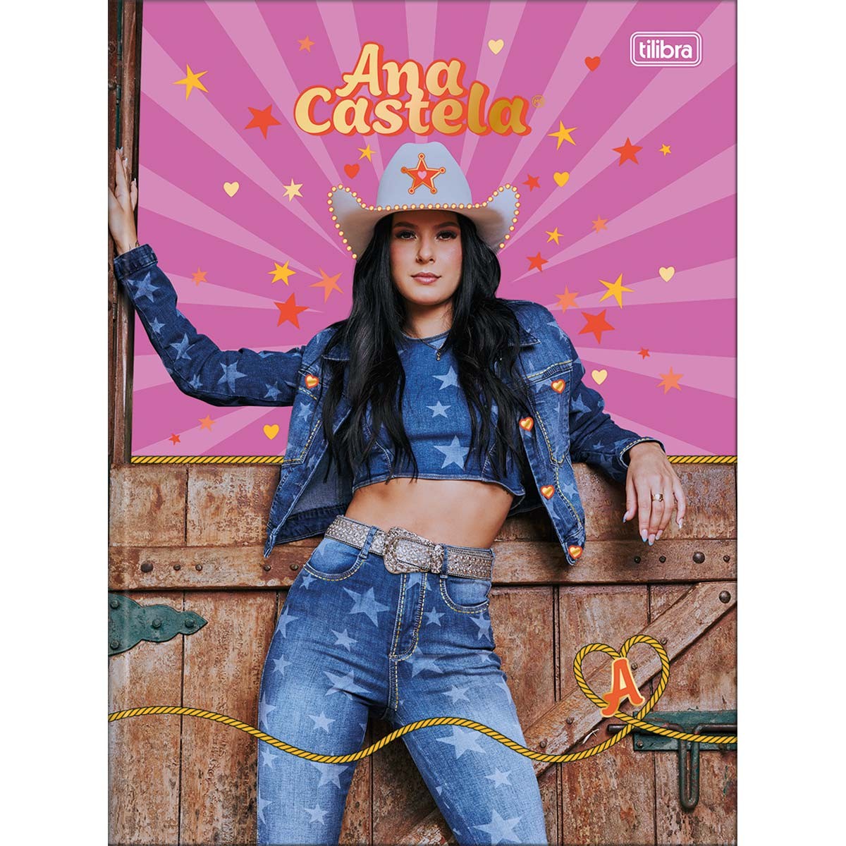 Caderno Brochura Capa Dura Universitário Ana Castela 80 Folhas - Sortido