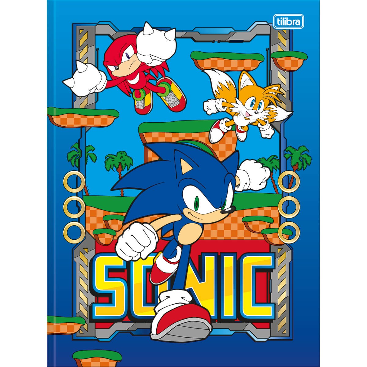 Caderno Brochura Capa Dura Universitário Sonic 48 Folhas - Sortido