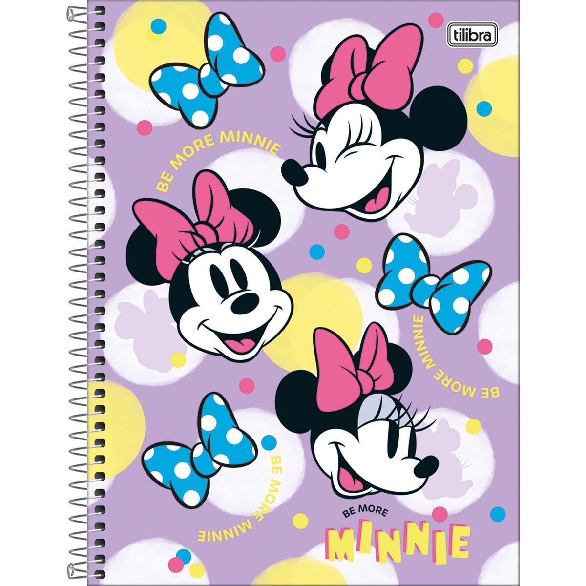 Caderno Capa Dura Universitário Minnie Fit 10 Matérias 160 Folhas - Sortido