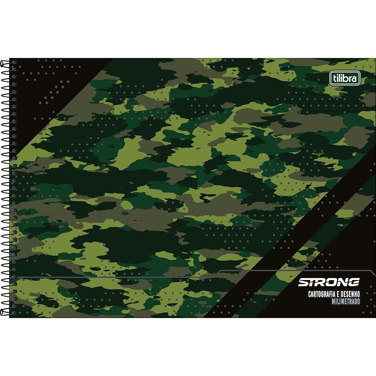 Caderno Espiral Capa Dura Cartografia e Desenho Milimetrado Strong 80 ...