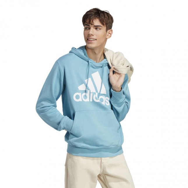 Moletom Adidas Masculino Big Logo com Bolso e Capuz | Margil