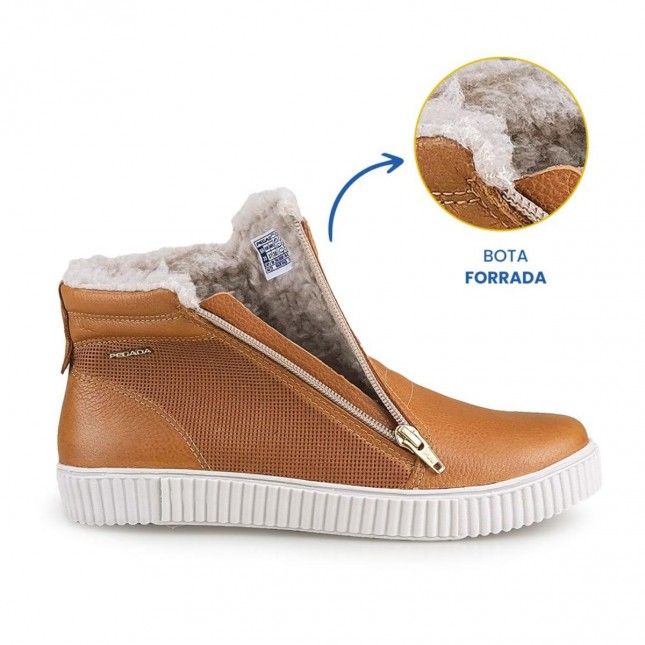 Tênis Botinha Pegada Feminino Forrado de Lã 219097 | Margil
