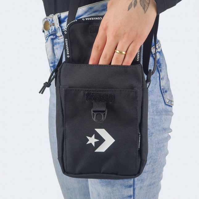 Bolsa Converse All Star 10025483 Cross Body Preta | Margil