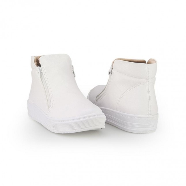 Tênis Morena Branca Feminino Abotinado 3080-017S | Margil