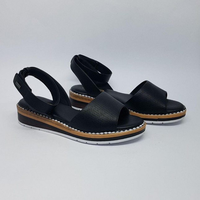 Sandalia Comfortflex 1948405 PRETO | Margil Calçados