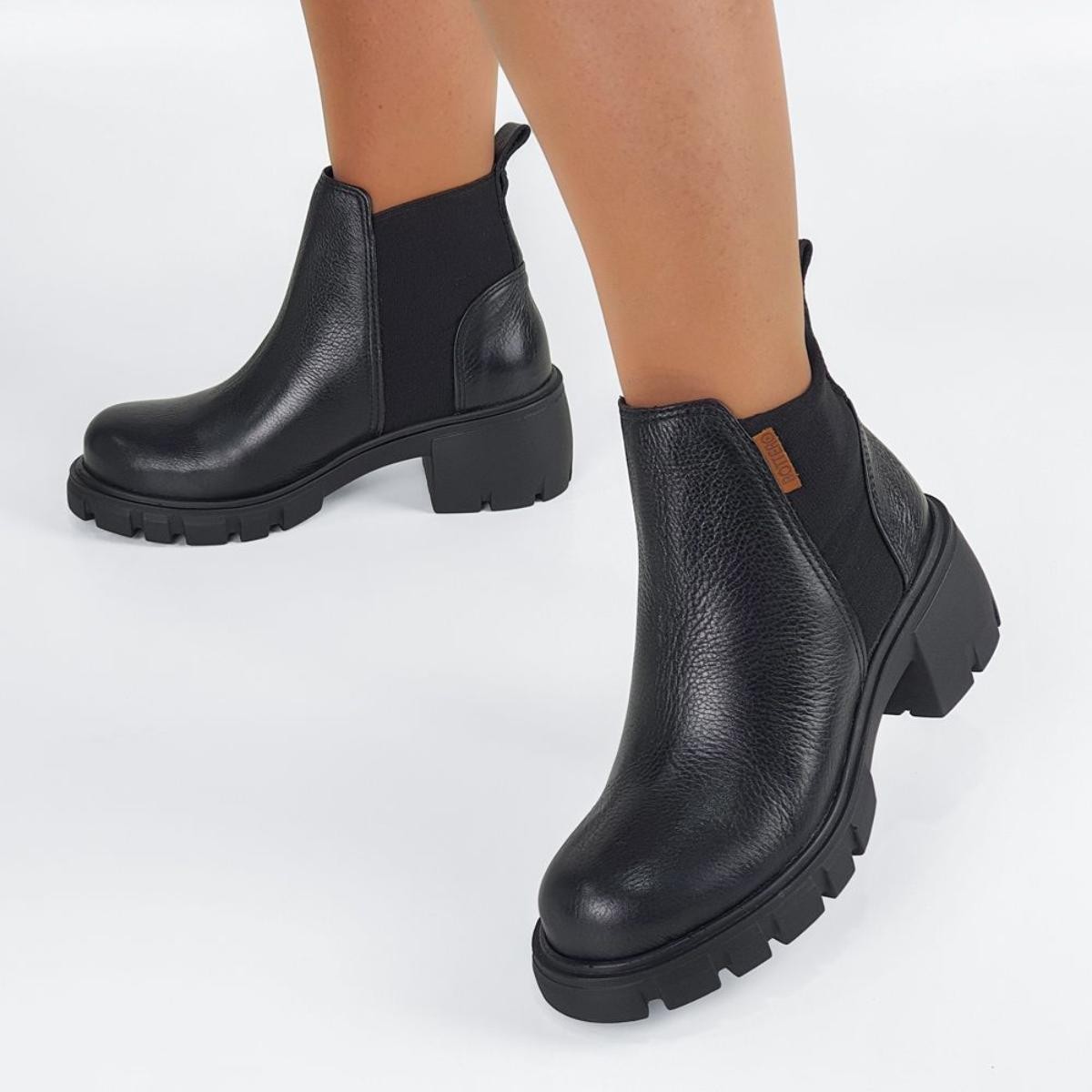 Bota Bottero Feminina Tratorada Chelsea em Couro 347203 | Margil