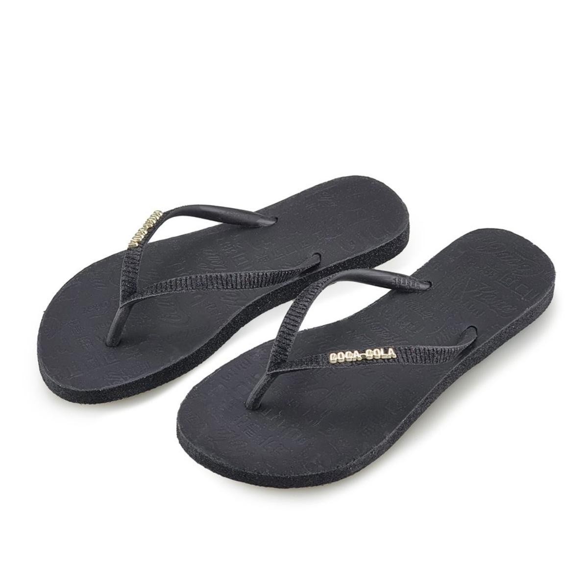 Chinelo Coca Cola Feminino com Glitter CC3445 Shine Sandal | Margil
