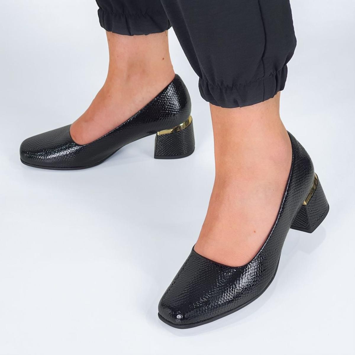 Sapato Piccadilly Feminino Salto Baixo Grosso 748009 | Margil