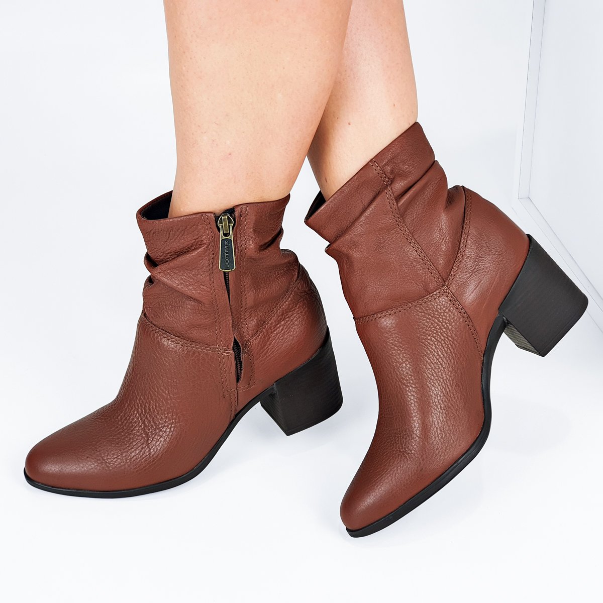 Bota Bottero Feminina Salto Grosso 346907 | Margil Calçados