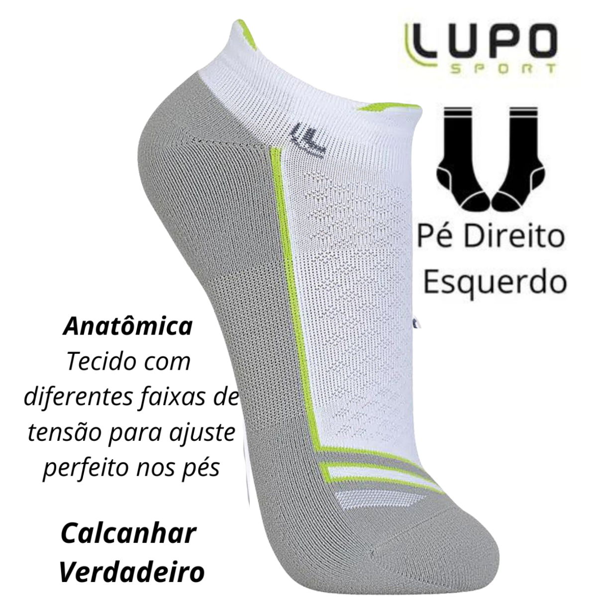 Meia Lupo Sport Running 3276-001 - COMPRE na MilShoes | Calçados Online