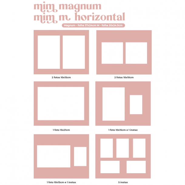 Álbum para Fotos M Horizontal Personalizado | MIM Papelaria