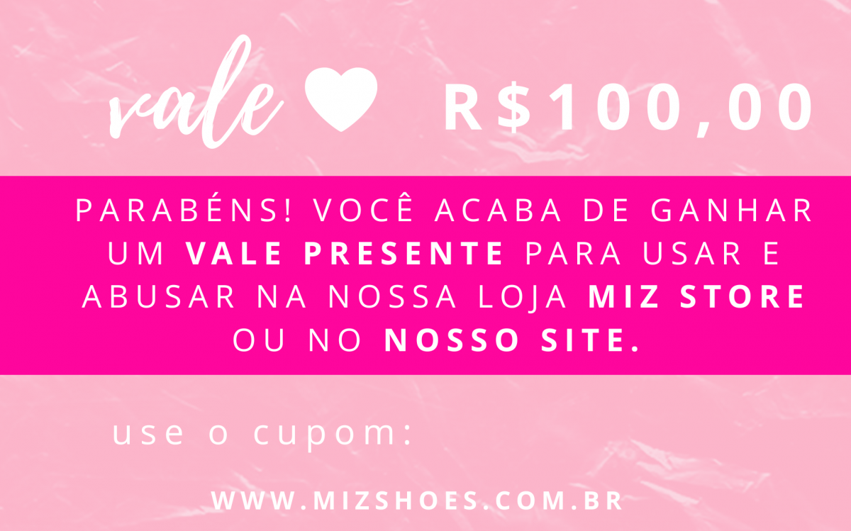 Vale Presente 100,00 Reais