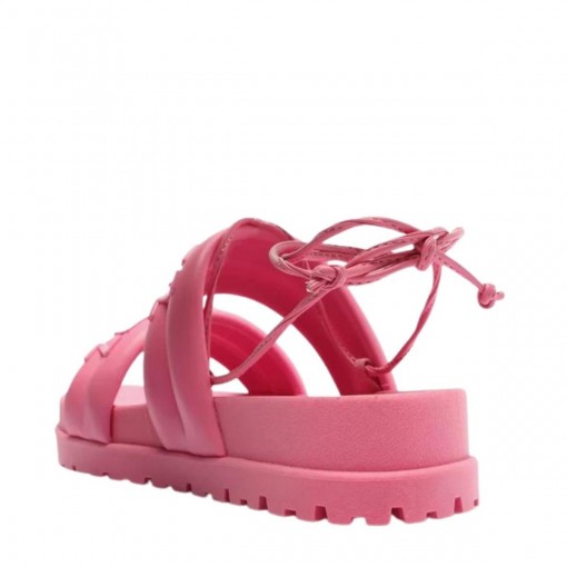 Sandália Papete Schutz Jelly Amarração Rosa - S203120013 | Modatto Shoe ...