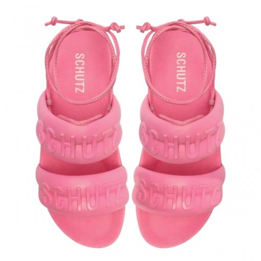 Sandália Papete Schutz Jelly Amarração Rosa - S203120013 | Modatto Shoe ...