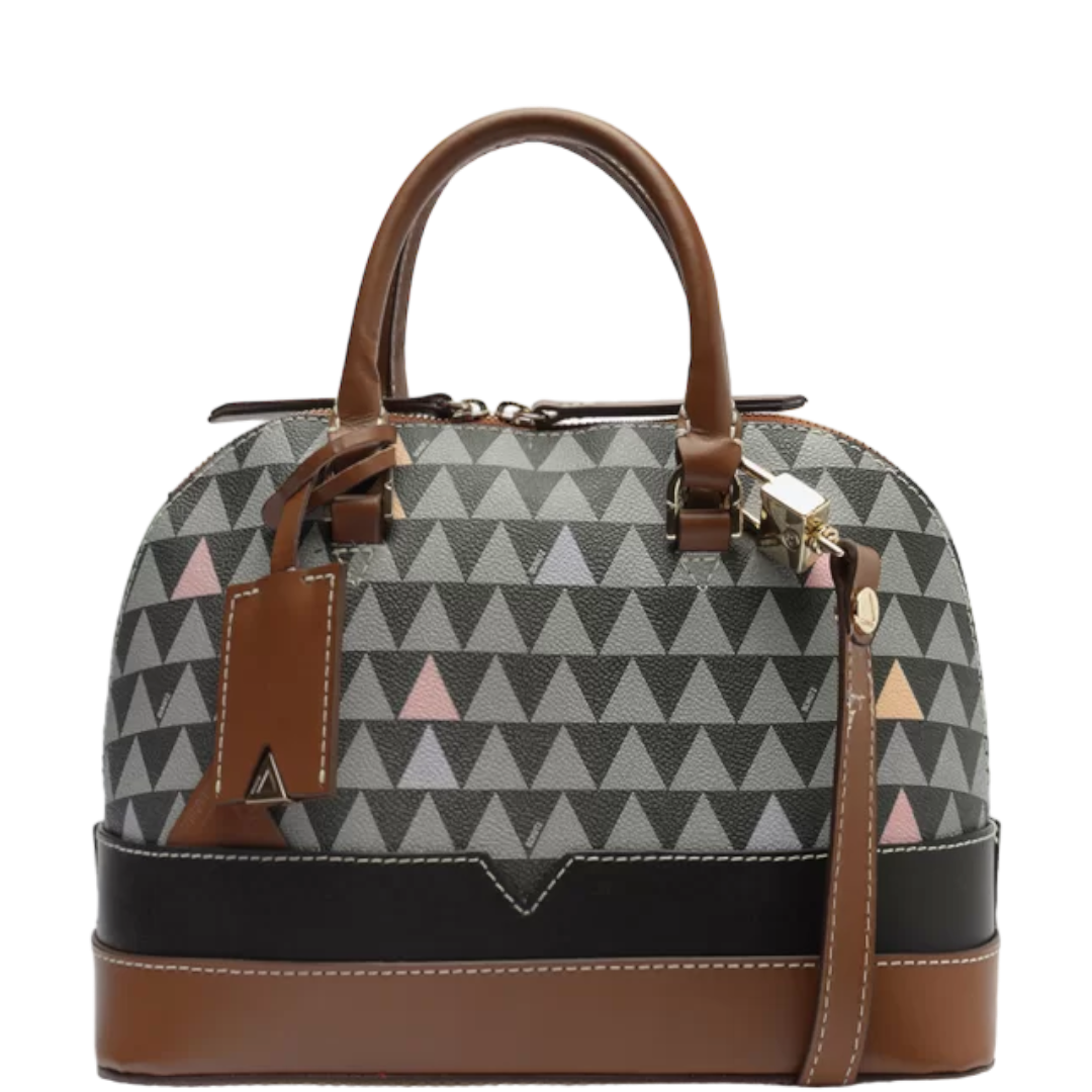 Bolsa Tote Schutz Tiracolo Grande Triangle Preta