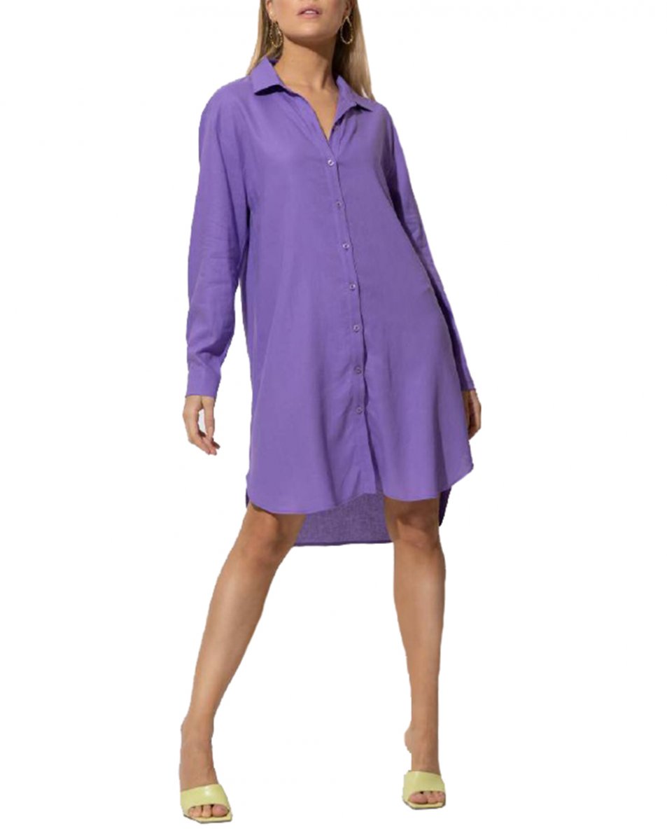 Vestido Camisa Alpelo Gola Ponta Alongada 50500492 | Napolitana Calçados