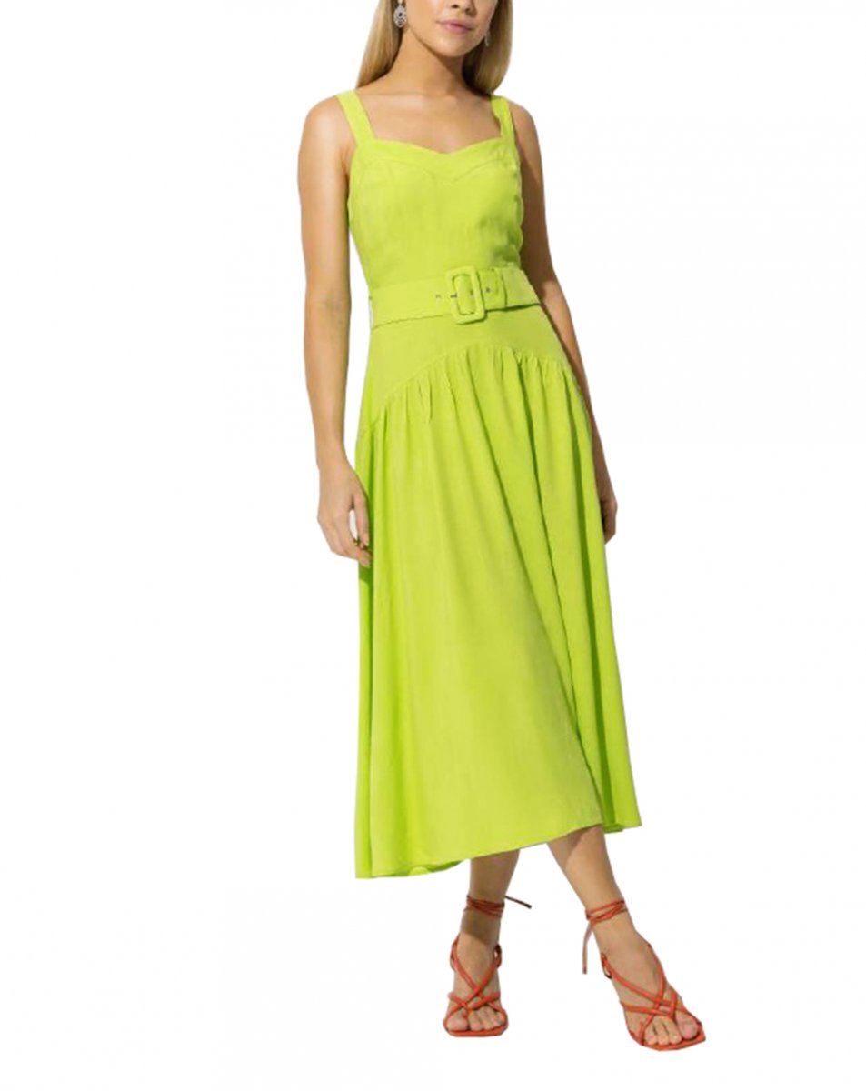 Vestido Midi Alpelo Com Cinto 51000191 | Napolitana Calçados