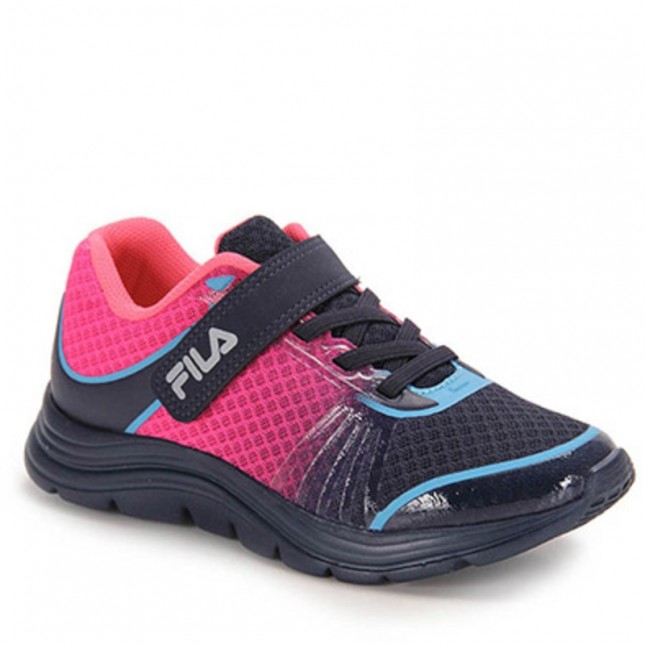 Fila Tenis Softness Infantil Marinho Azul Rosa