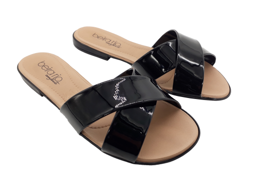 Rasteirinha Feminina Beira Rio com Tira Cruzada 8350.103