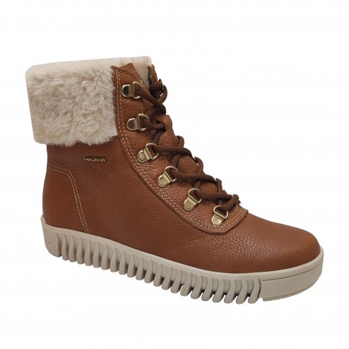 Tênis De Cano Pegada Em Couro Feminino 210508