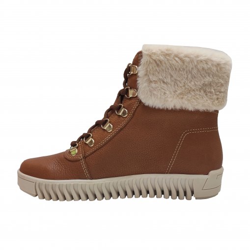 Tênis De Cano Pegada Em Couro Feminino 210508