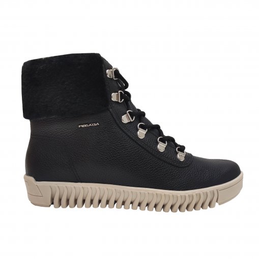 Tênis De Cano Pegada Em Couro Feminino 210508