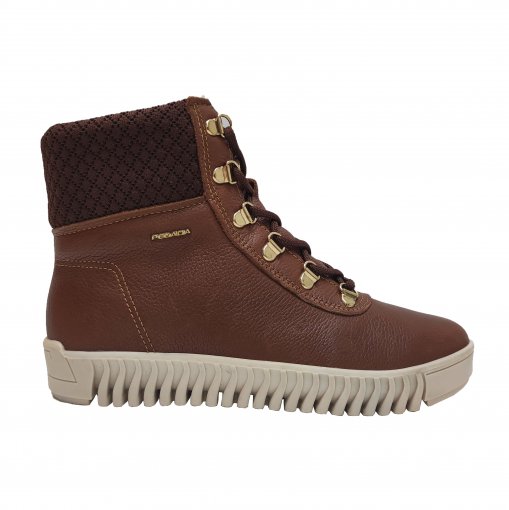 Tênis De Cano Pegada Em Couro Feminino 210508