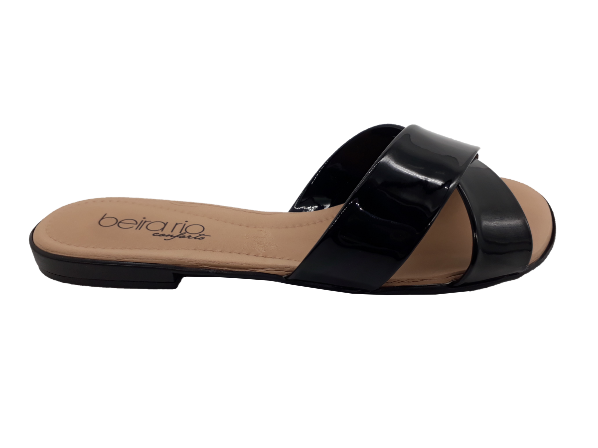 Rasteirinha Feminina Beira Rio com Tira Cruzada 8350.103