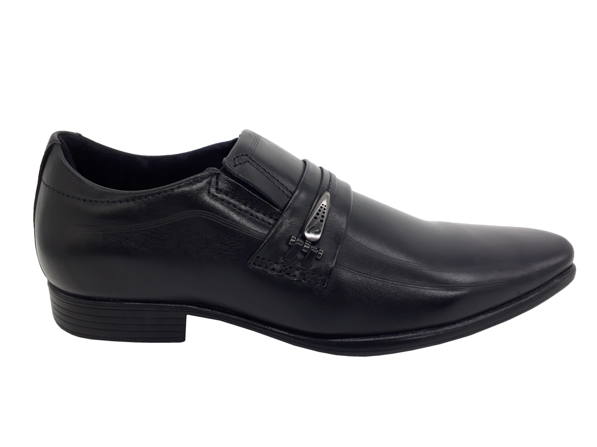 Sapato Social Masculino Pegada 122863 em Couro Preto